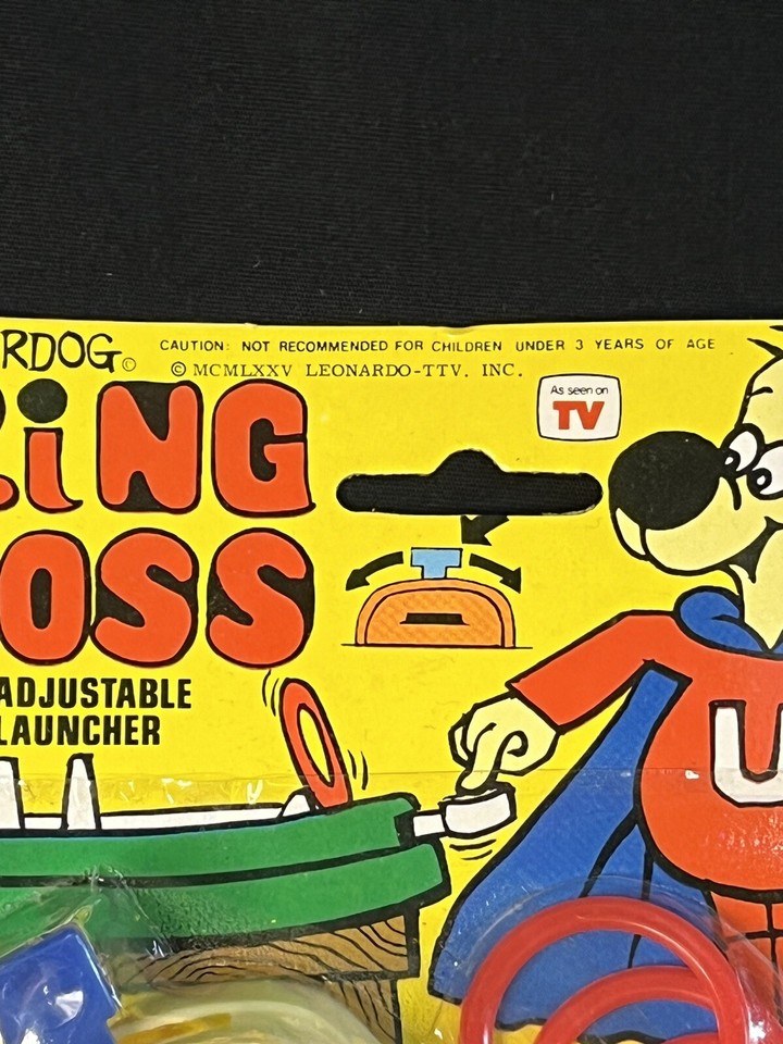 RARE Vtg 1975 UNDERDOG Ring Toss Toy Game Set LARAMIE 70s NOS Classic ...