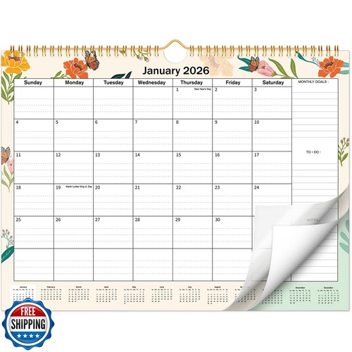 Wall Calendar 2026-2027, 18 Month Large Calendar from January 202 | eBay