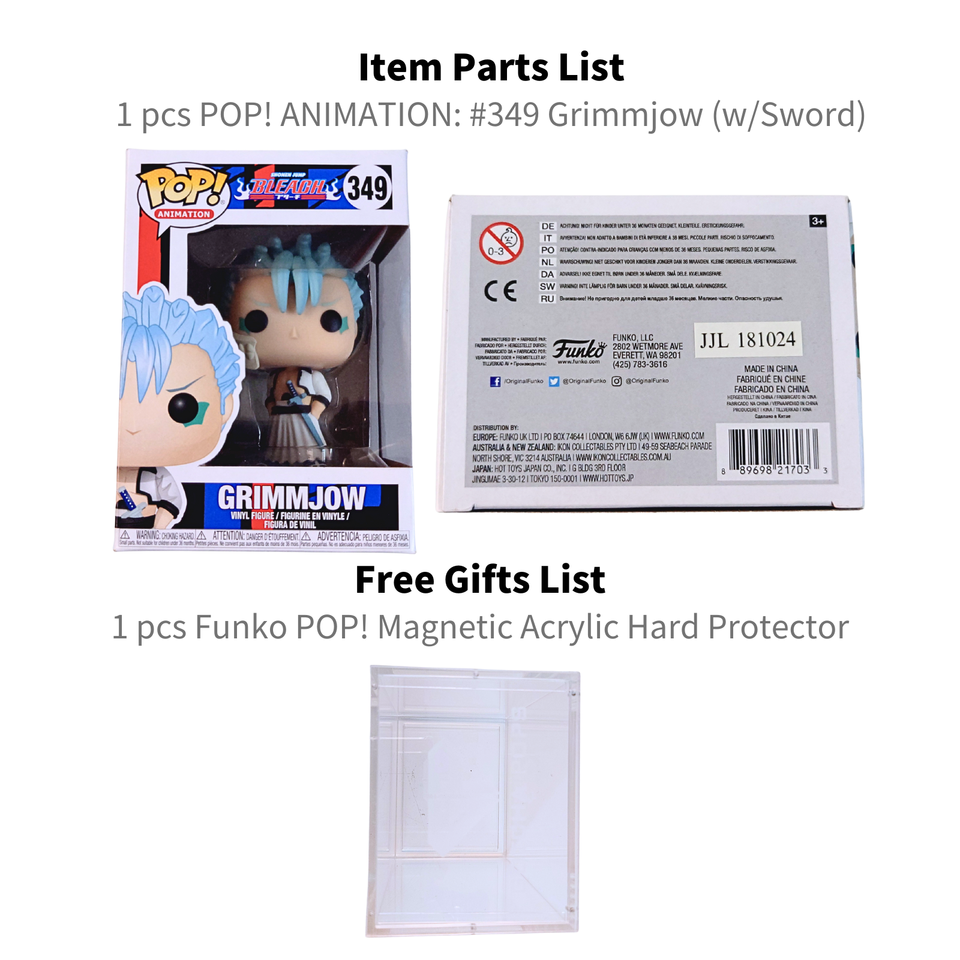 Funko POP Animation Shonen Jump Bleach #349 Grimmjow w/Sword JJL181024 ...