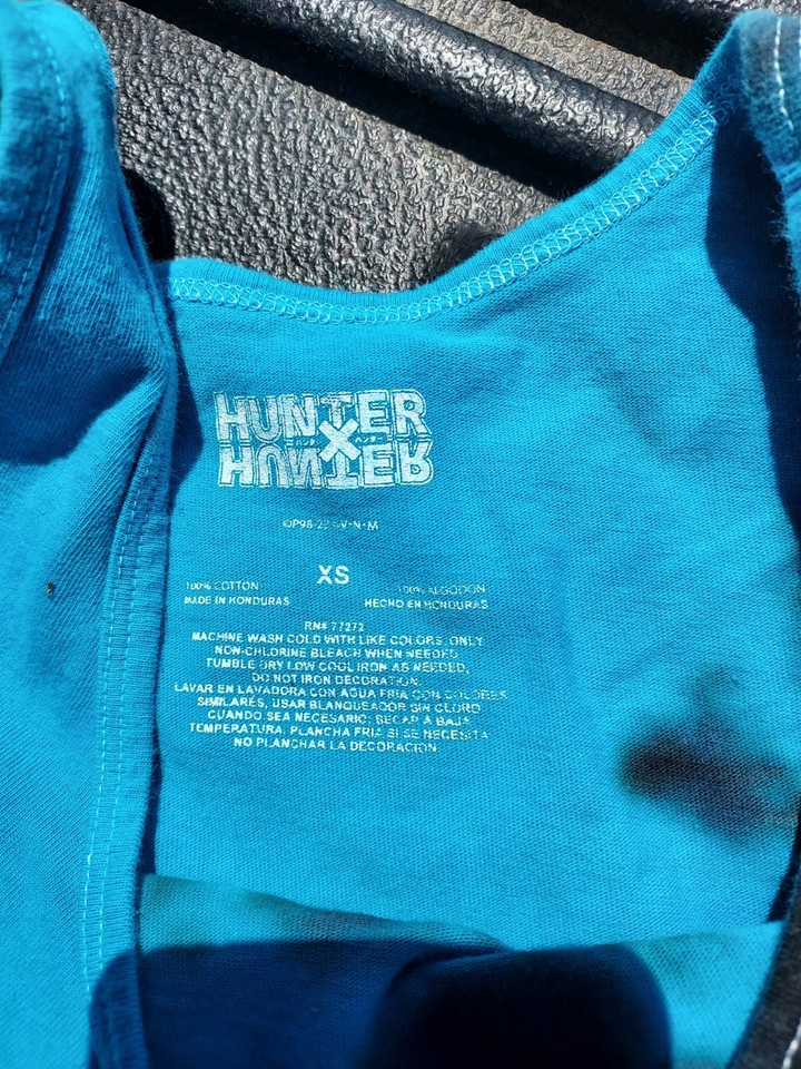 Hunter x Hunter Killua Godspeed Blue Tie Dye Tank Top Shirt Anime Size ...