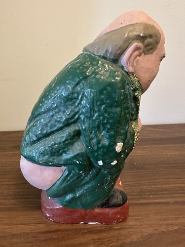 Vintage Winston Churchill Humorous Whimsical Chalkware Plaster Mooning ...