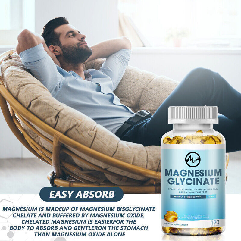 Magnesium Glycine Capsule High Absorption,Improved Sleep,Stress ...