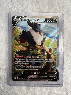 Honchkrow V (Alternate Full Art) 162/172 Brilliant Stars Holo Ultra ...