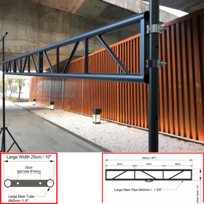 Pro Audio DJ Portable Light Lighting Fixture T Bar Stands 15Ft&10 ...