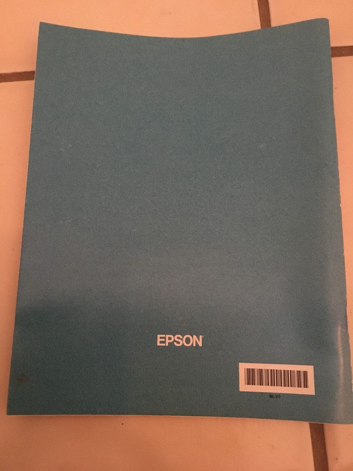 Vintage EPSON 640 Stylus Color Printer User's Guide/Manual/Instruction ...
