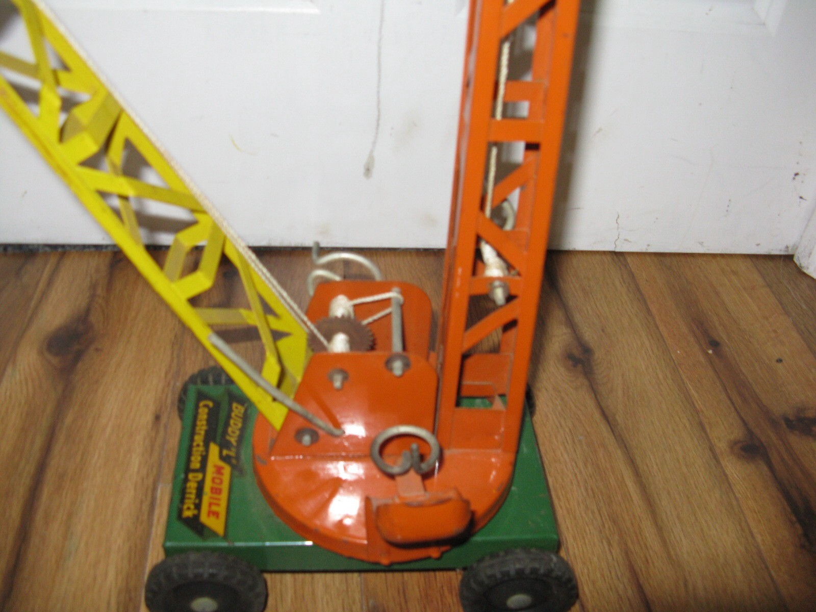 Antique Vintage 1950s Buddy L Mobile Derrick Pressed Steel Construction ...