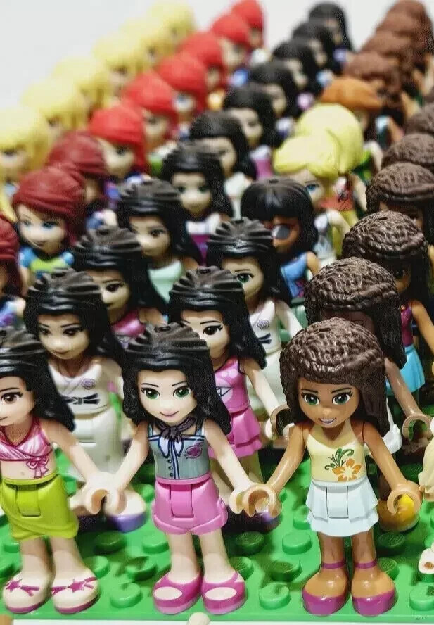 Lego FRIENDS Random Minifigure Lot - 10 Assorted Mystery Female Mini ...
