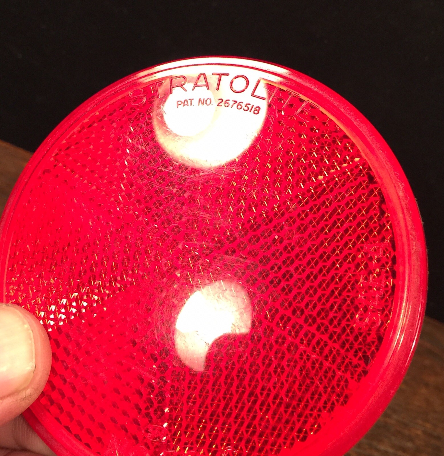 Vintage Reflector Stratolite no. 38-S 3" Red VW Bus Auto Parts Truck RV ...