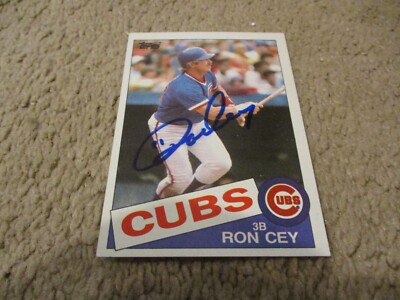 1985 TOPPS RON CEY AUTOGRAPHED CARD | eBay