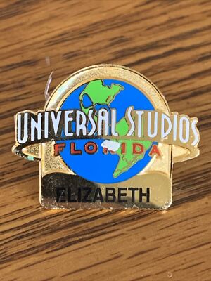 Universal Studios Florida Vintage Classic Lapel Pin “Elizabeth” Name ...