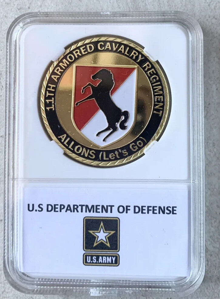 US Army 11th Armored Division Calvary Regiment Allons "Lets Go ...