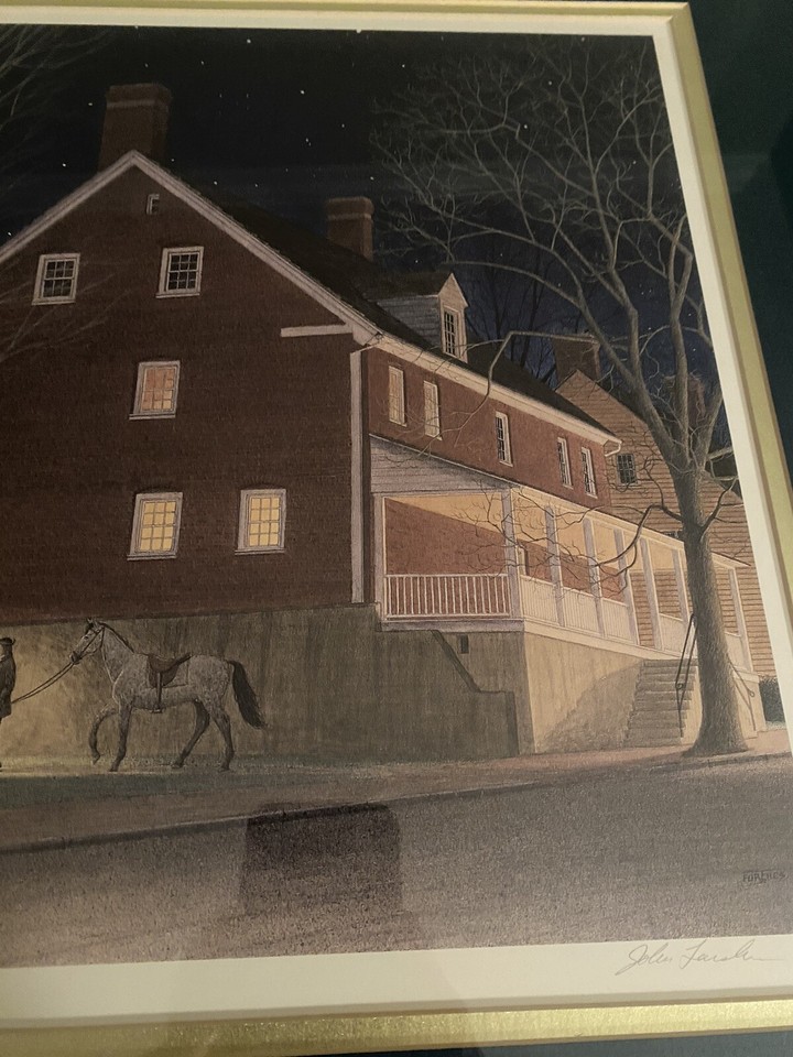 John Furches “Late Arrival” Signed 21” x 28” Framed Print 80/950 | eBay