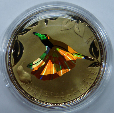 Togo - 2010 - 100 Francs - Yellow bird, prism technology - BU w/ Case ...