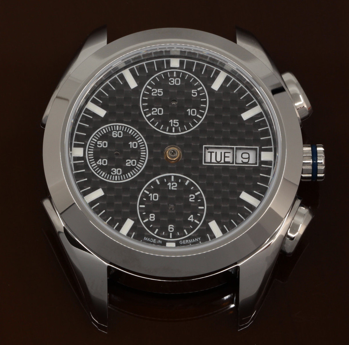 Watch Case for ETA Valjoux 7750 / 7753 Chronograph Sapphire 38mm 10 ATM ...