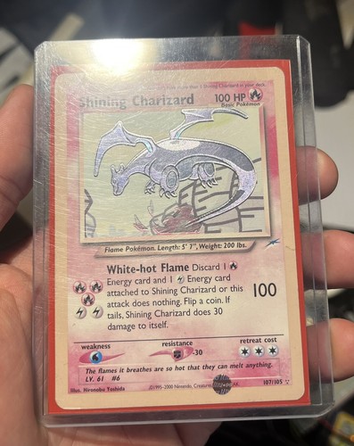 Pokémon TCG Shining Charizard Neo Destiny 107/105 Holo Unlimited Shiny ...