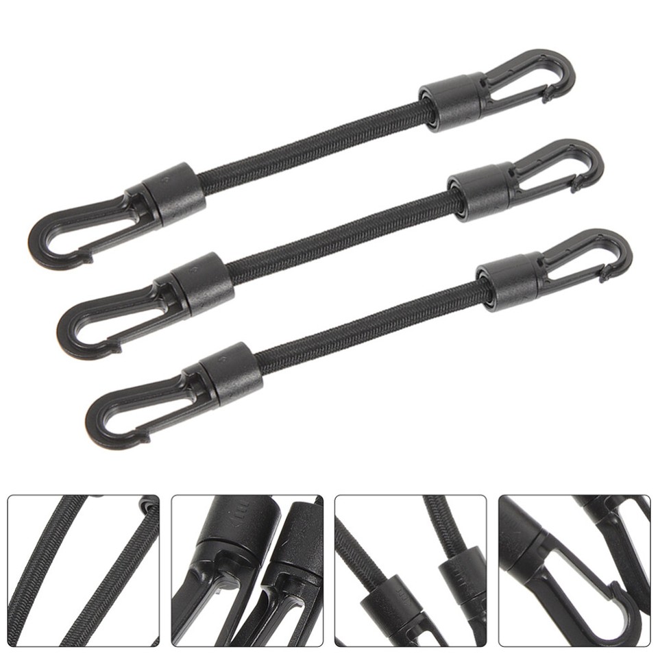 4 Pcs Adjustable Hook Elastic String Kayak Ropes Canopy Tie Downs ...