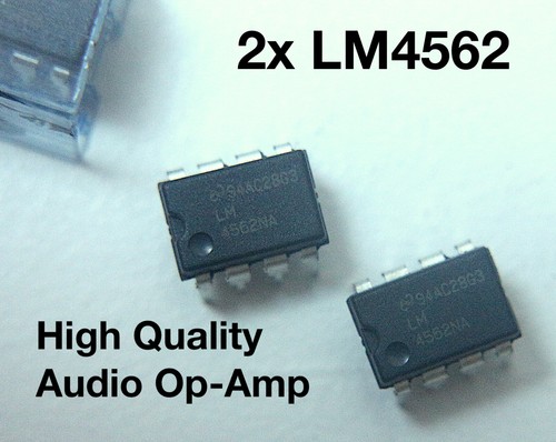2x / Pair LM4562 - Dual High Quality Audio OP-AMP, DIP-8 - Genuine IC's ...
