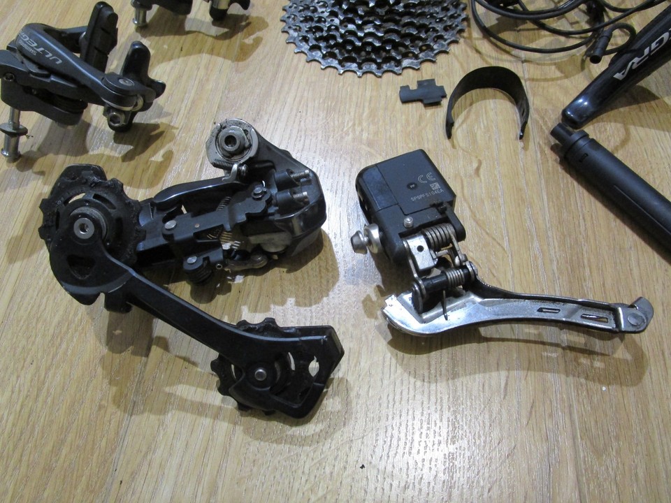 Shimano Ultegra DI2 11 Speed Road Race Bike Groupset shifters mechs ...