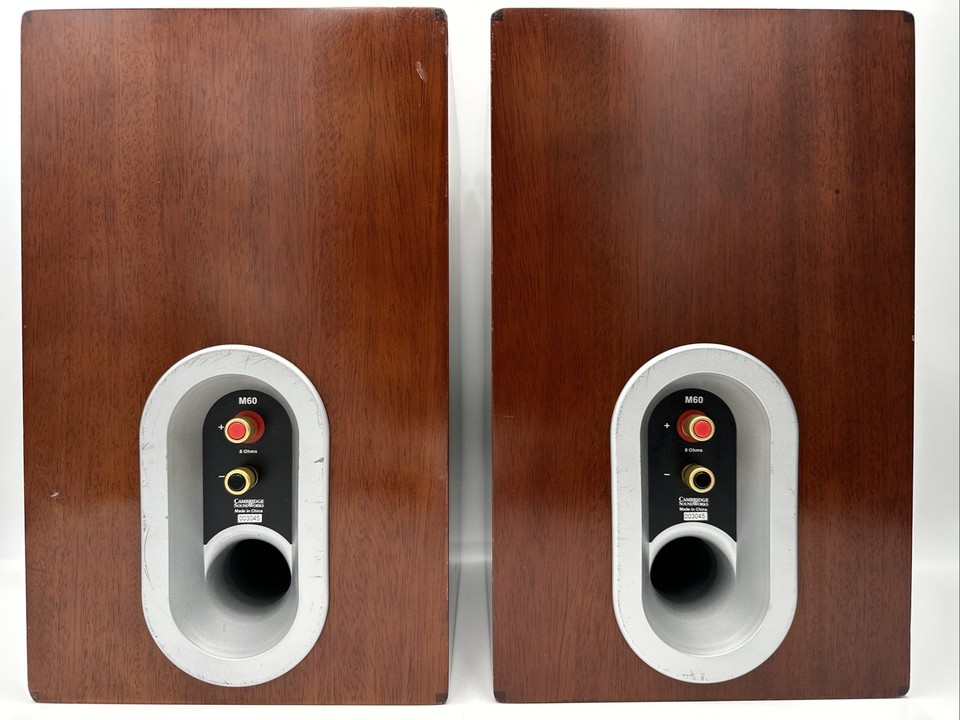 PAIR of Cambridge Soundworks M-60 Bookshelf Speakers Wooden-SOUNDS ...
