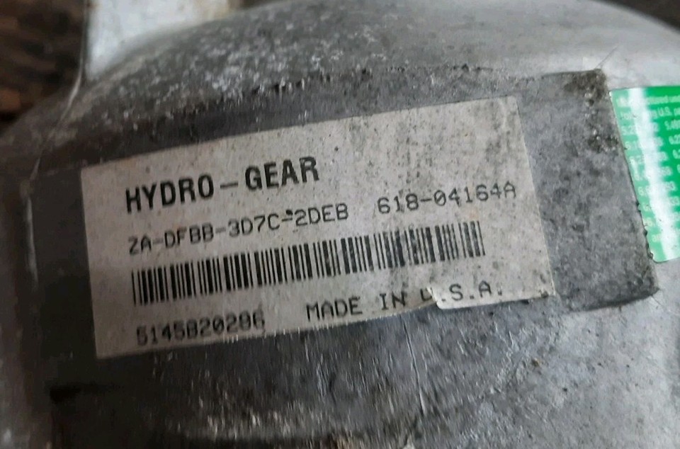 Hydro Gear LH Transaxle ZA-DFBB-3D7C-2DEB, 618-04164A, 618-04431A Troy ...