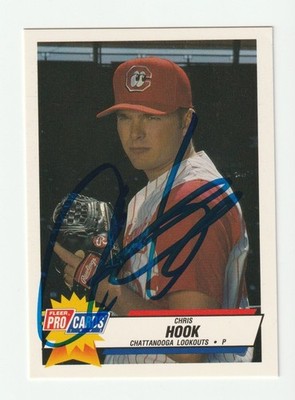 Chris Hook Signed 1993 ProCards Card Auto Cincinnati Reds Autograph ...