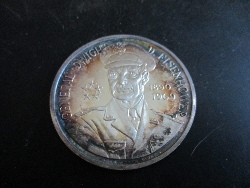 General / President Dwight Eisenhower Silver Coin 28 Grams Scrap or Not ...