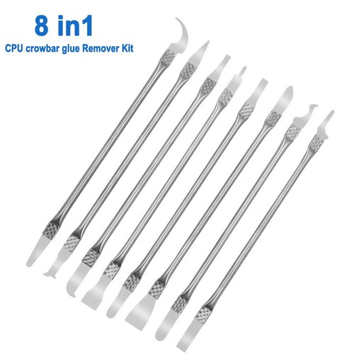 8Pcs/Set Metal Spudger Disassemble Crowbar Phone Repair Tools CPU Chips ...