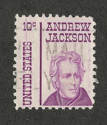 US 1286 @ (1965) Used, 10c Andrew Jackson EFO: Red Line | eBay
