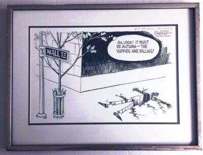 Doug Marlette Signed 1989 Ink Drawing New York Newsday Editorial ...
