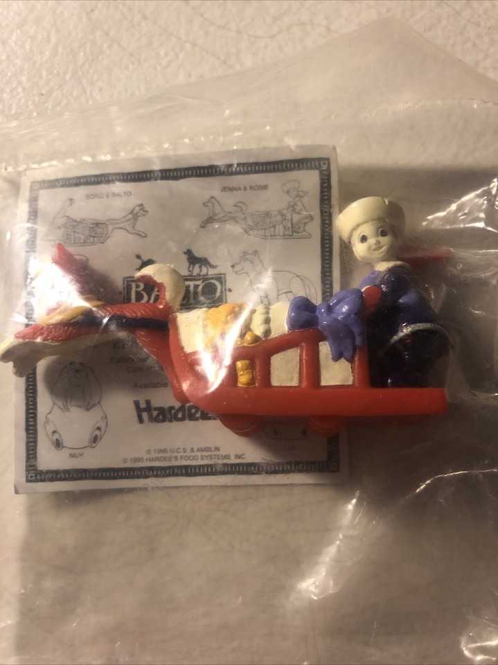 Rare Vintage Balto & Boris Goose SLED Figure Toy 1995 Hardee's Dakin ...