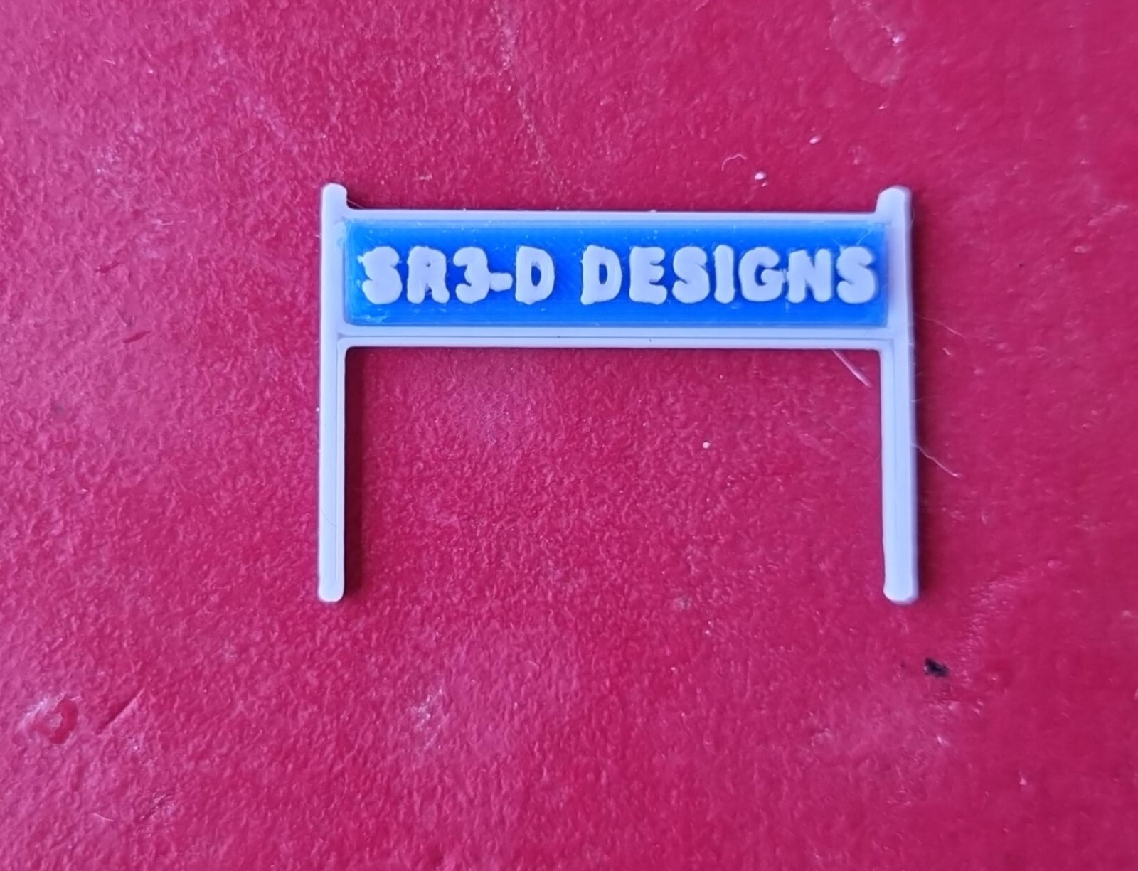 N gauge model railway station sign 7 colours Customisable Name Set of 2 ...