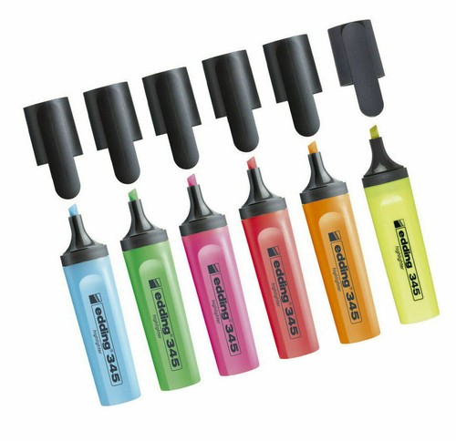 Edding 345 Textmarker highlighter Leuchtmarker 2-5 mm Farbe frei ...