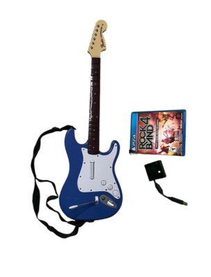 Complete Rock Band 4 bundle for PS5 PS4 with Blue Guitar Controller and ...