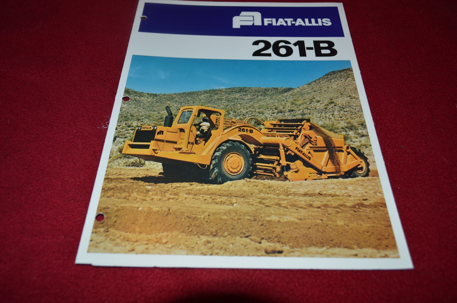 Fiat Allis Chalmers 261-B Pan Scraper Dealers Brochure YABE11 vr2 | eBay