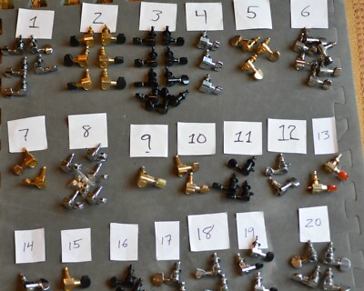 Vintage Guitar Tuners Tuning Pegs Grove, Fender, Alvarez, Schaller ...