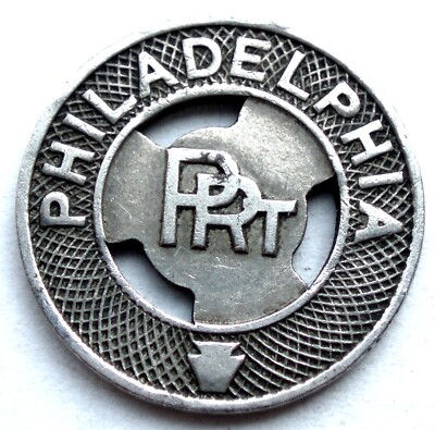 US, PHILADELPHIA GOOD FOR ONE FARE Transit Token 16.5mm 1.6g CuNi O5.6 ...