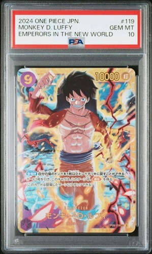 PSA 10 Monkey D. Luffy OP09-119 SEC Emperors in the New World ONE PIECE ...
