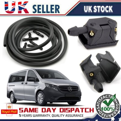 Washer Nozzles Wiper Blade Water Spray Jets Hose For Mercedes Vito ...
