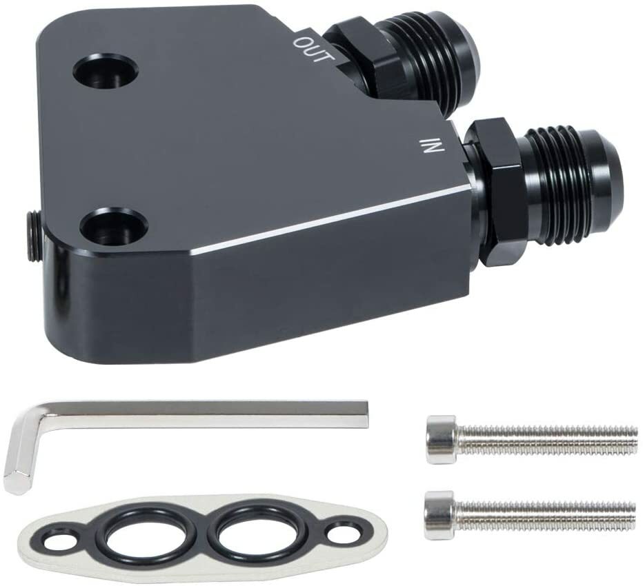 Oil Cooler Adapter Block for Corvette C5 C6 C7 GM LS1 LS2 LS3 LS6 LS7 ...