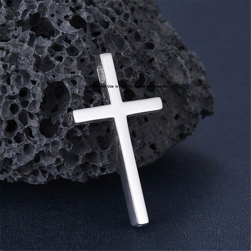 Pure Pt950 Solid Platinum 950 Men Women Lucky Smooth Cross Pendant 9.2g ...