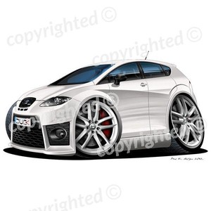 To Fit Seat Leon Cupra - Vinyl Wall Art Sticker - White | eBay