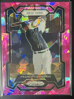 2024 Panini Prizm Pink Ice Prizm #236 Francisco Vilorio New York ...