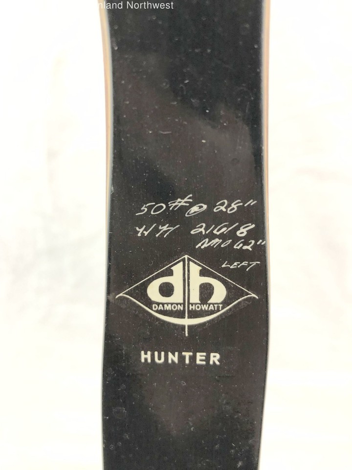 Vintage 57" Damon Howatt Archery Black & Brown Hunter Recurve Bow | eBay