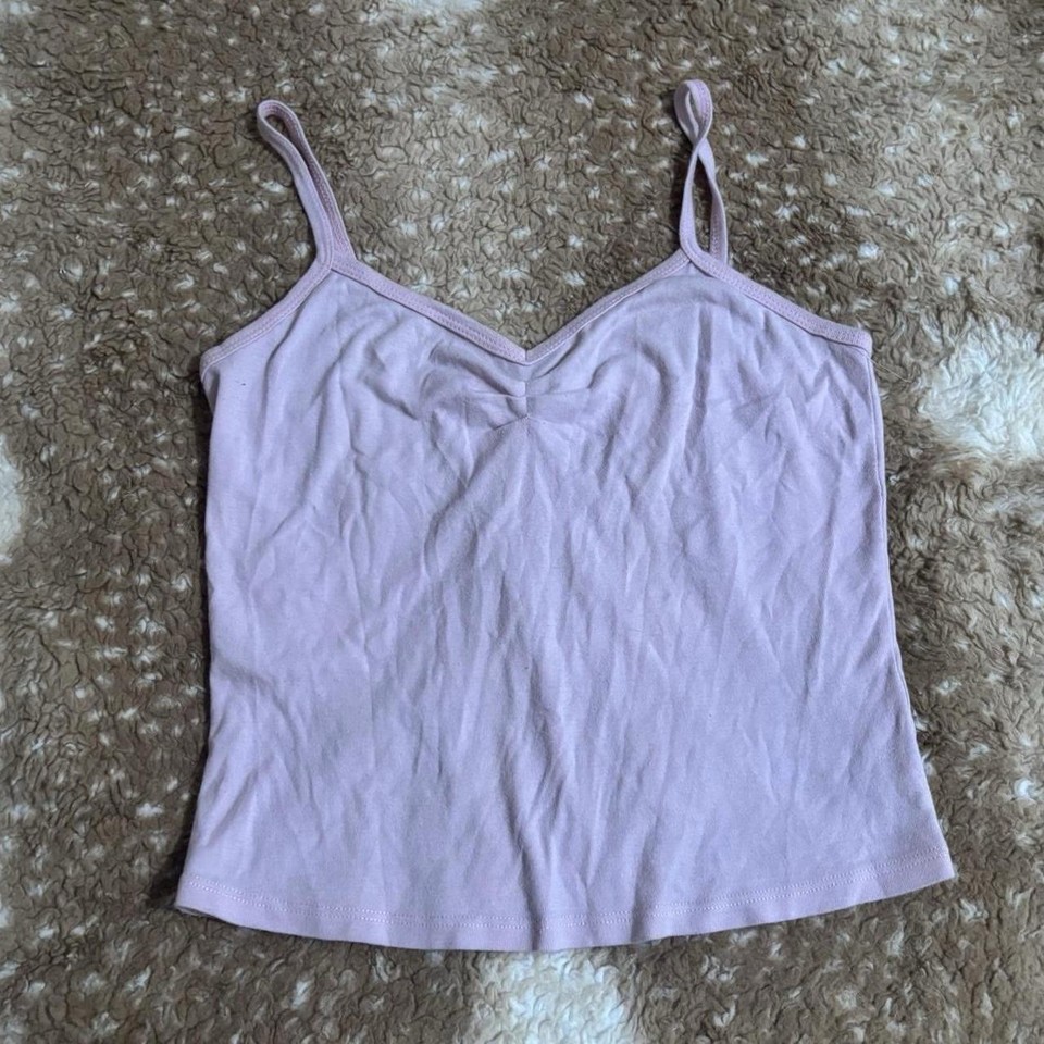 Vintage Y2K Balletcore Baby Pink Cotton Cami Tank Top 2000s | eBay