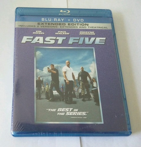 Fast Five (Blu-ray/DVD, 2011, 2-Disc Set, Rated/Unrated) VIN DIESEL ...