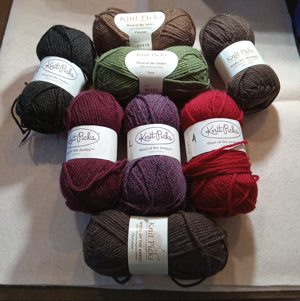 Knit Picks Wool of the Andes Yarn Lot of 11 Skeins | eBay