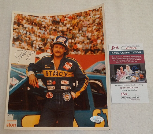 Vintage TIM RICHMOND Autographed Signed 8x10 Photo NASCAR JSA Bristol ...