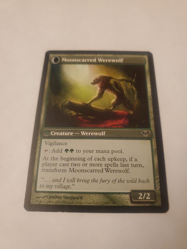 MTG Scorned Villager Moonscarred Werewolf Dark Ascension 125/158 ...