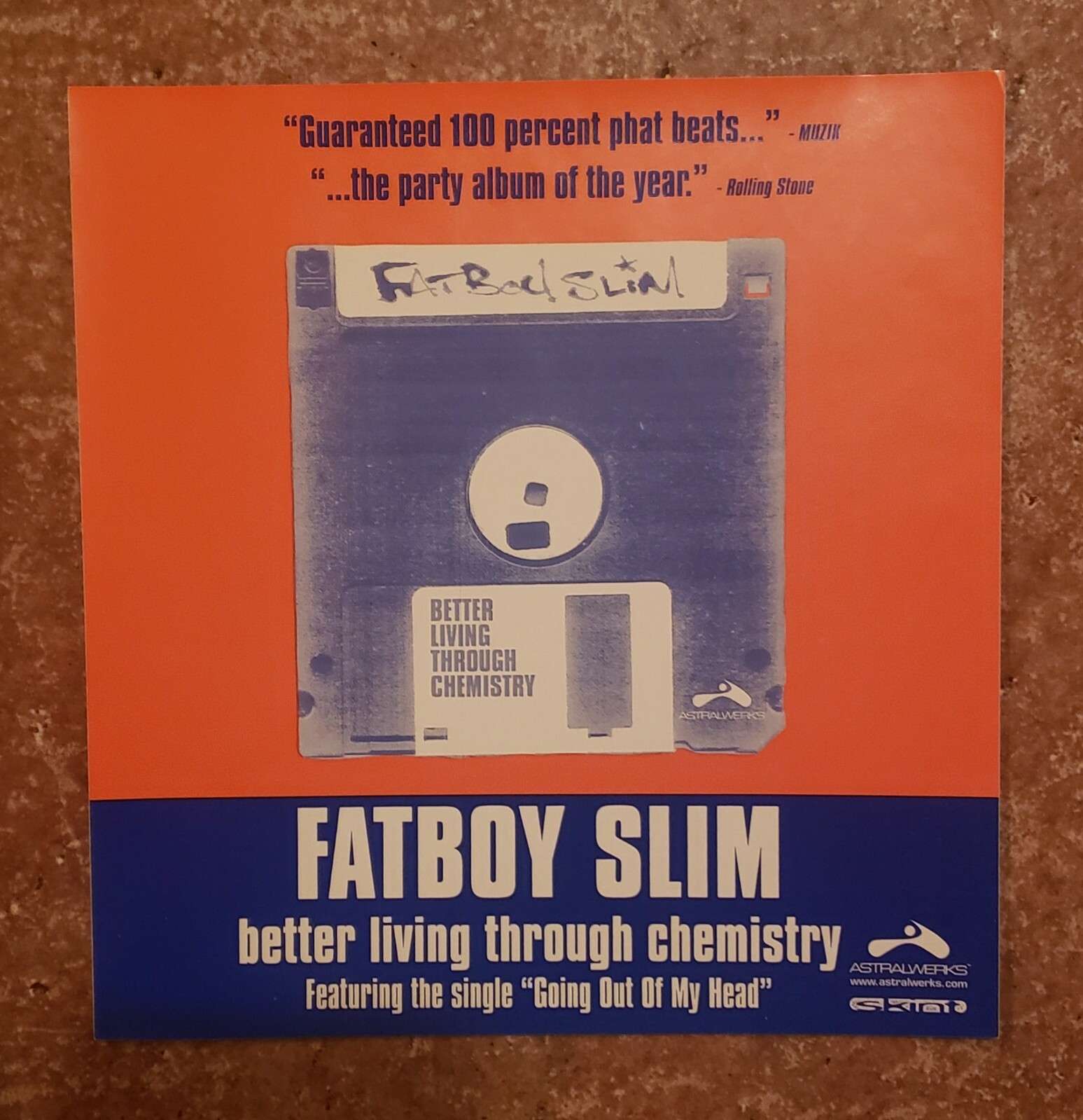 Fatboy Slim-"Better Living Through Chemistry " Promo sticker | eBay