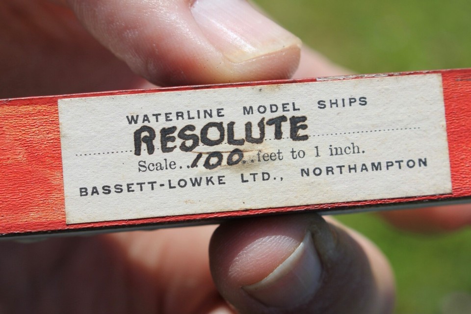 HAMBURG AMERICA LINE SS RESOLUTE BASSETT LOWKE WATERLINE MODEL SHIP | eBay
